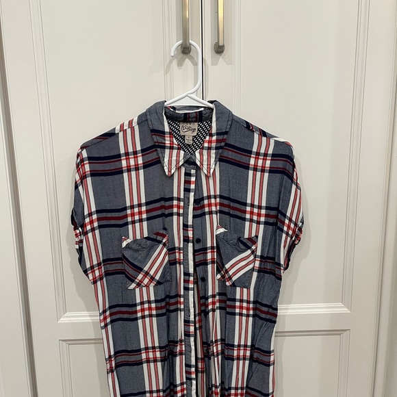 Como Vintage | Tops | Red White And Blue Como Vintage Short Sleeve ...